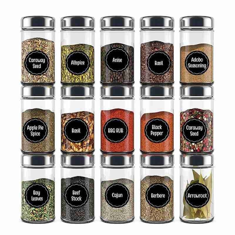 144Pcs Spice Label Herbruikbare Jam Potten Opslag ... – Vicedeal