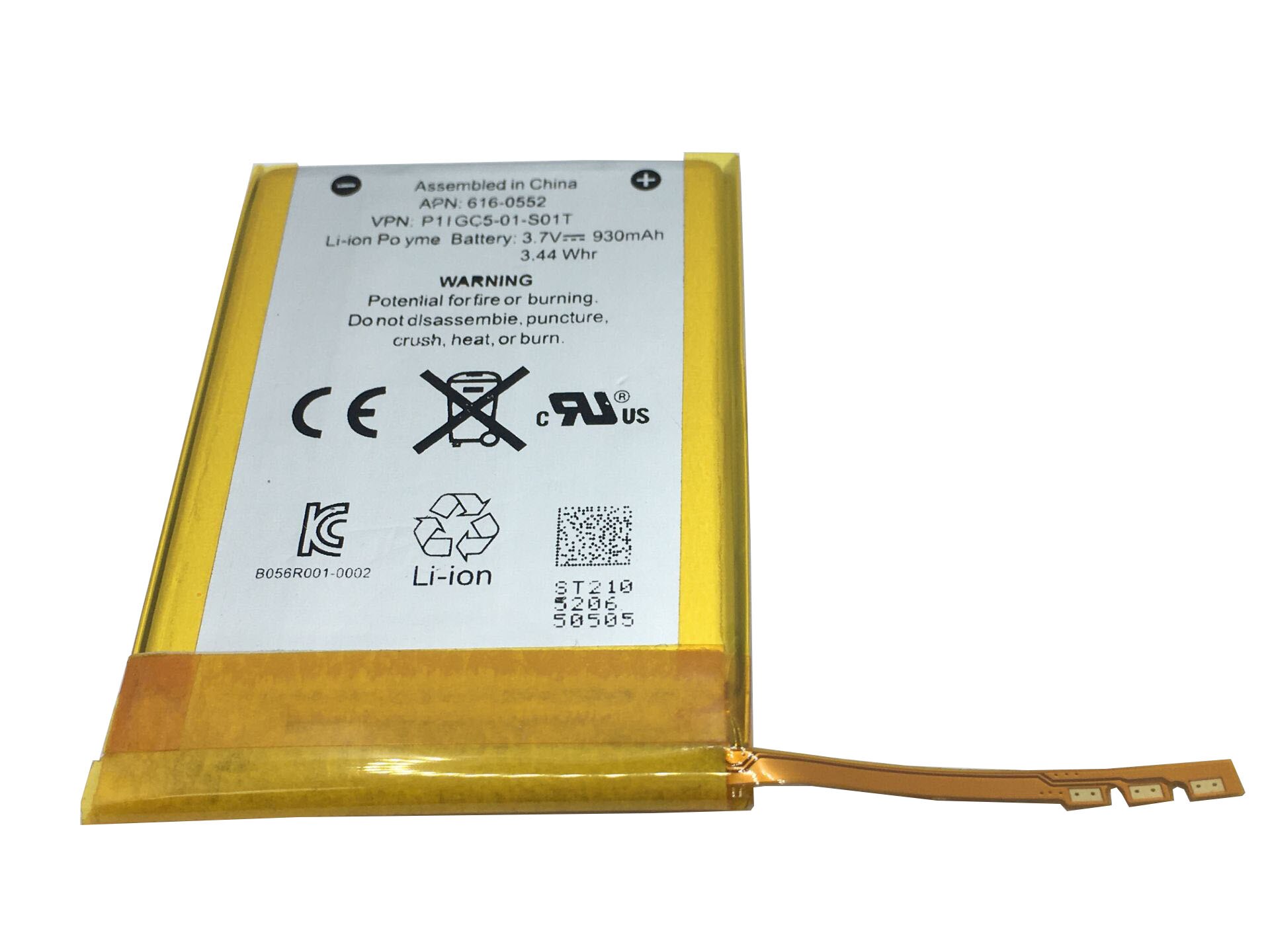 3.7V 3.44Whr Li-Polymer Replacement Battery 616-05... – Vicedeal