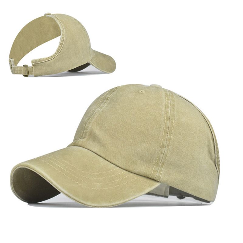 Unisex Vintage Washed Cotton Baseball Cap Half Emp... – Grandado