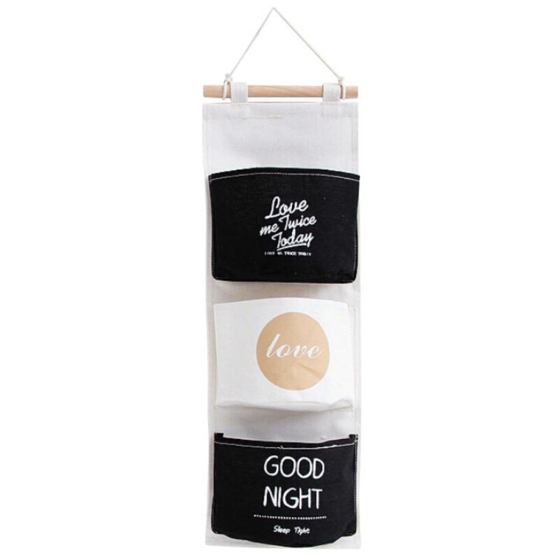 Nordic Simple Style Hanging Bag Black and White Th... – Vicedeal