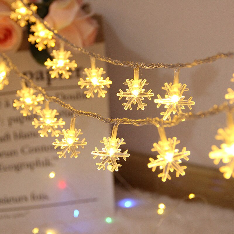 10/20/40 Fairy Garland LED Snowflake String Lights... – Vicedeal