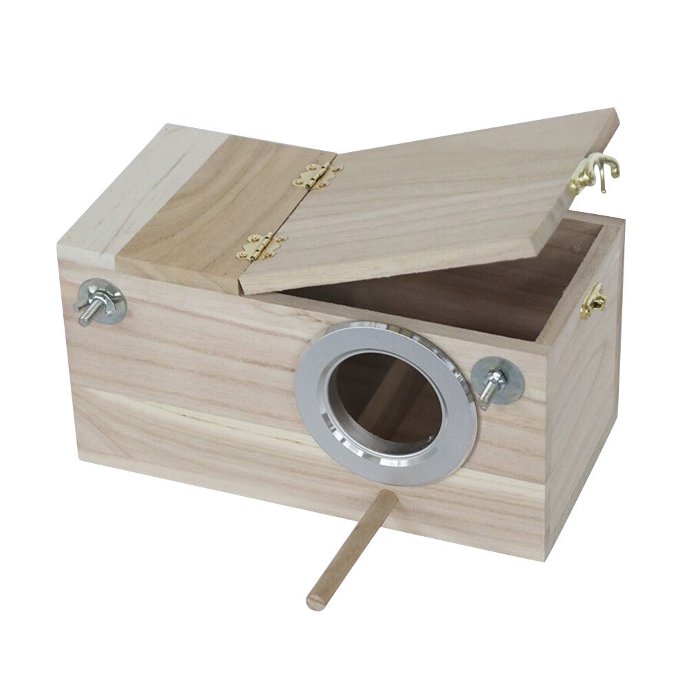 Parakeet Nest Box Birdcage Bird House Budgie Woode... – Grandado