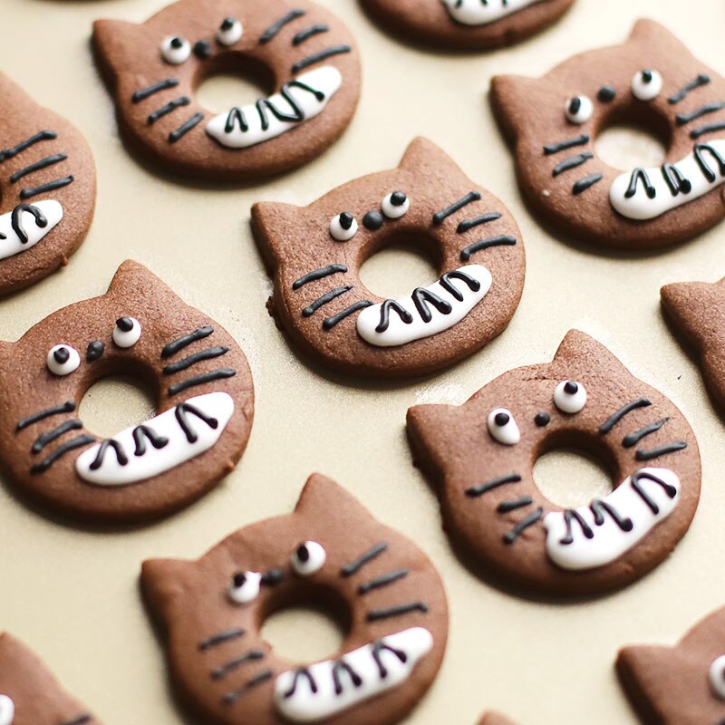 3d liga de alumínio cookie forma do gato cortadore... – Vicedeal