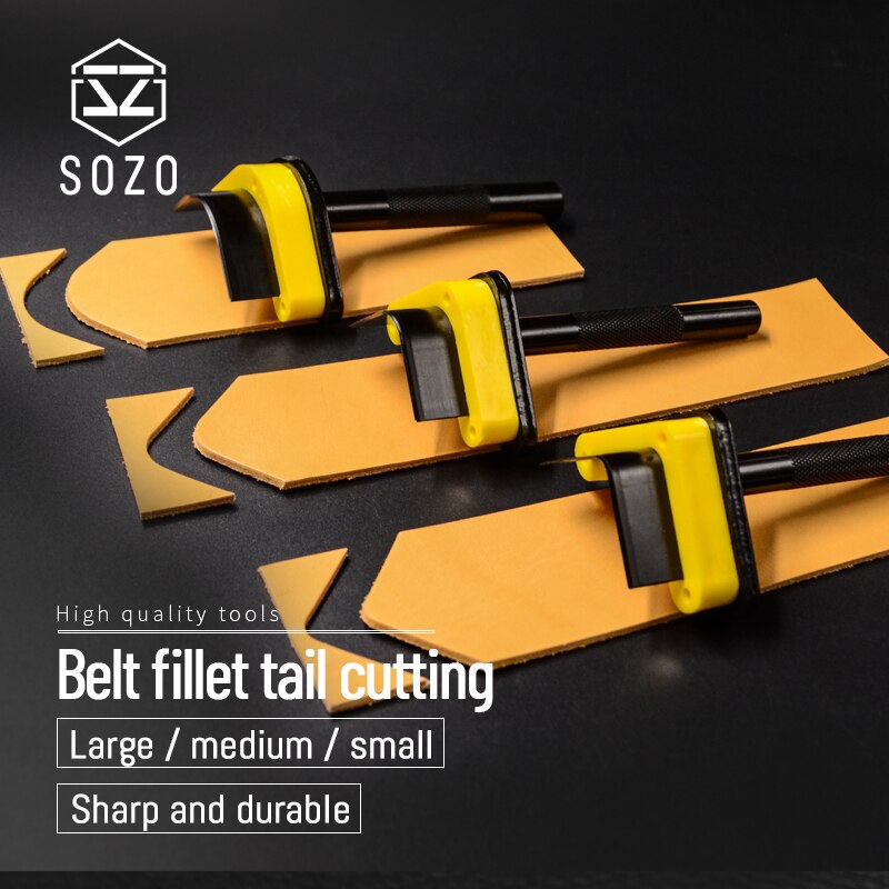 SOZO Leather Craft Work Tool Belt Fillet Tail Cutt... – Grandado