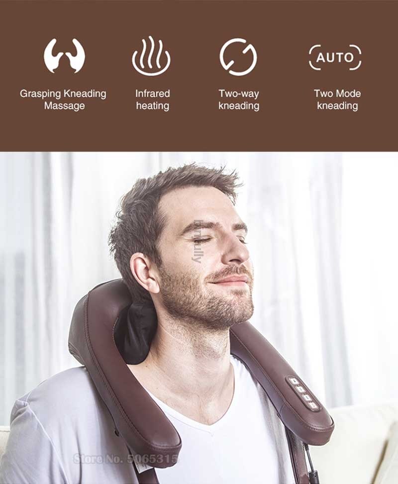 Heated cervical massage Electric Neck Massage Shaw... – Vicedeal