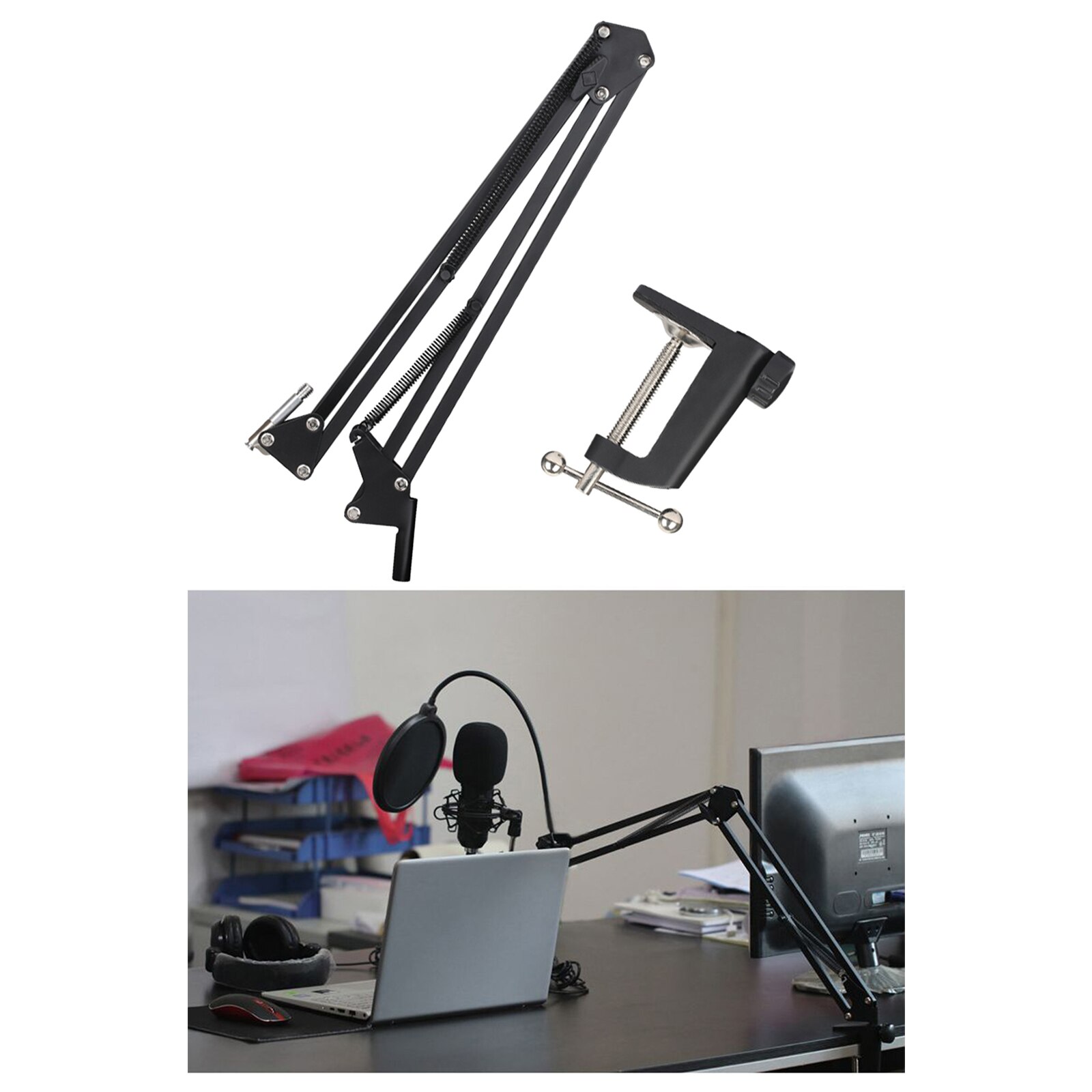 Extendable Mic Microphone Holders Boom Arm Stand T... – Vicedeal
