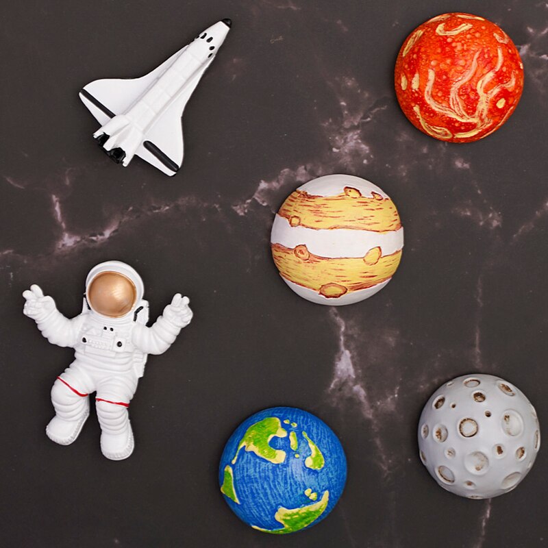 3D Children Fridge Magnets Cute Sun Earth Planet R... – Grandado