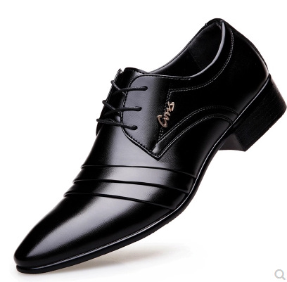 Male Leather Shoes Breathable Pointed Toe Men Dres... – Grandado