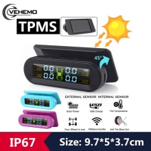 VEHEMO Draadloze TPMS Digitale Bandenspanning Dash... – Grandado