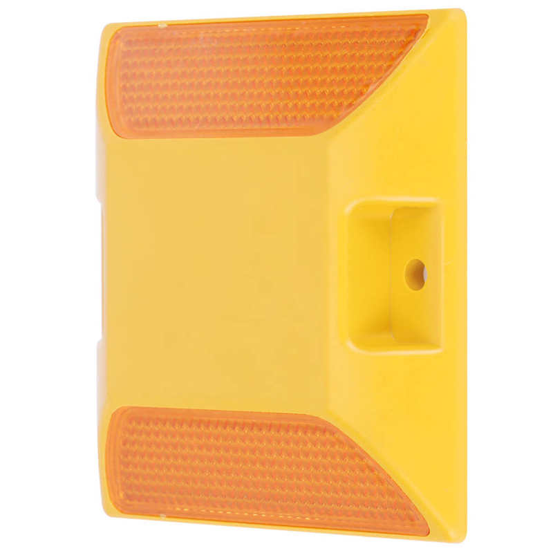 6Pcs 9.5X9.5X2cm Road Marker Double Yellow Road Re... – Grandado