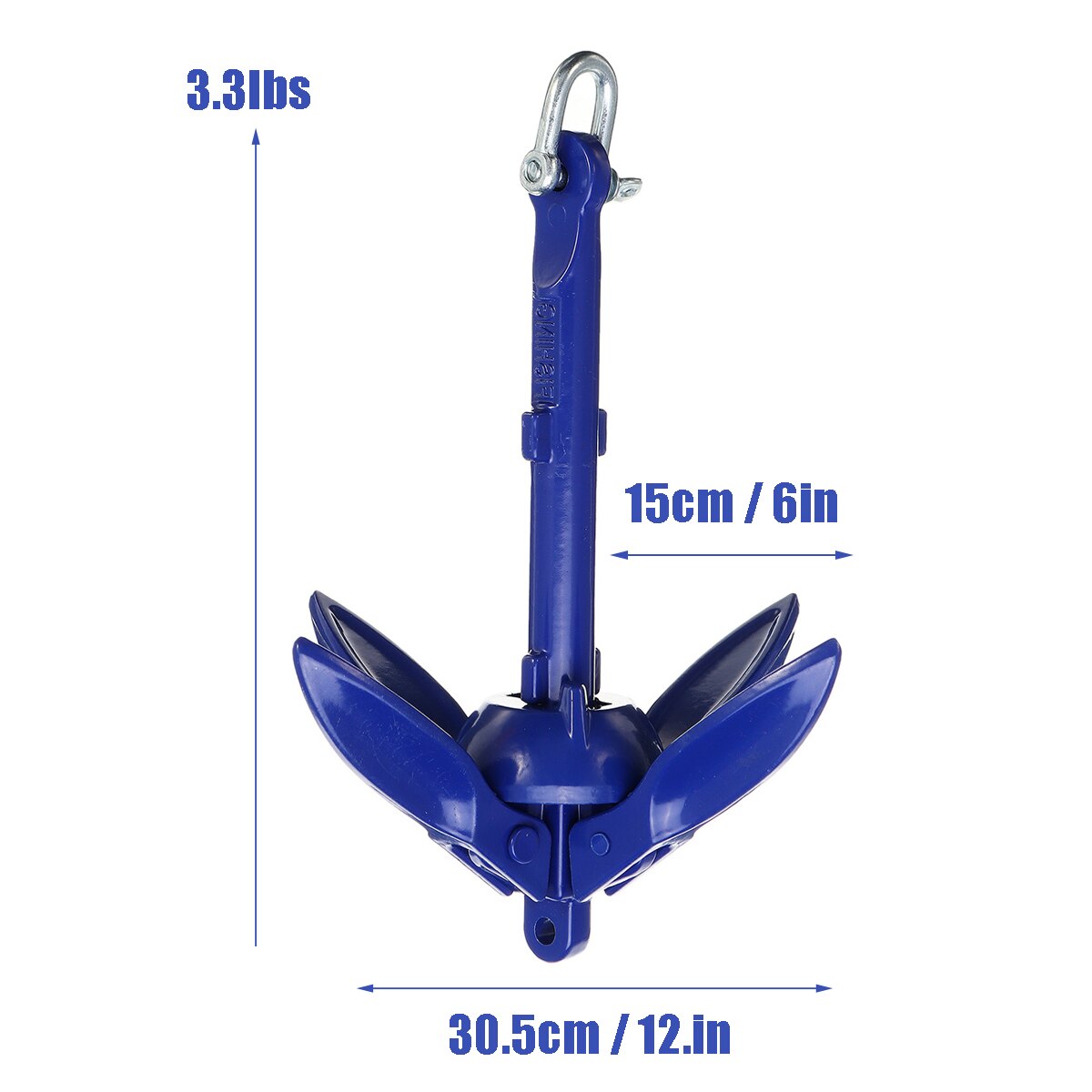 4-tine R owing Boats Folding Anchor Small Boat Anc... – Grandado