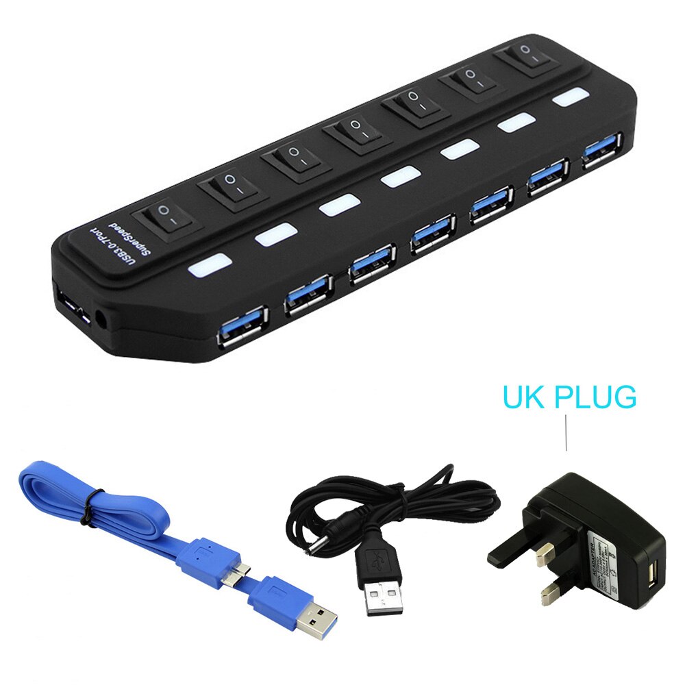 Windyoung USB3.0 HUB 7 Port with Power Charging an... – Vicedeal
