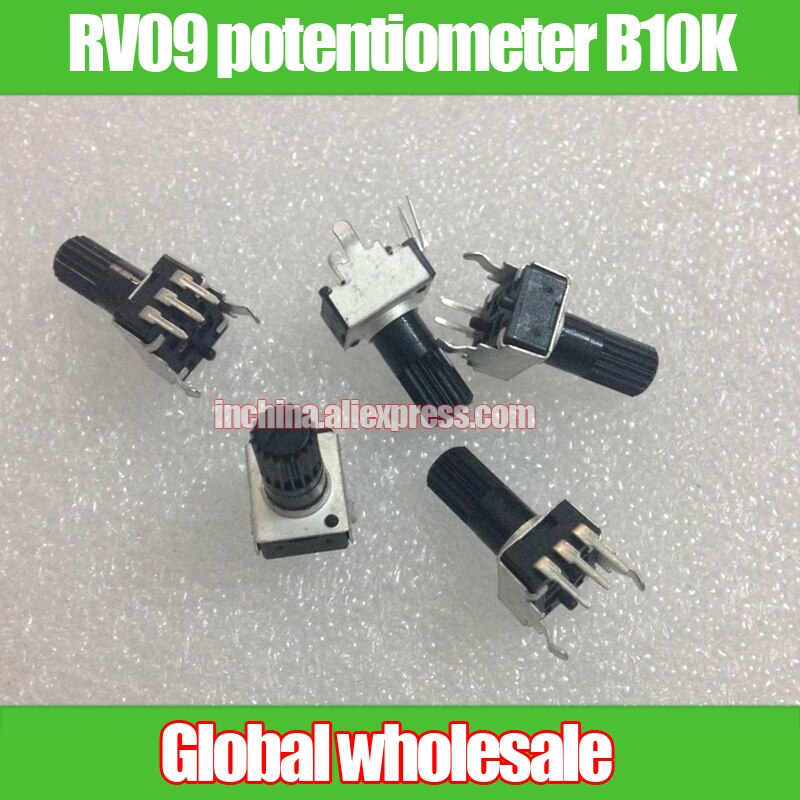50pcs RV09 sealed potentiometer B10K / 3 foot sing... – Grandado