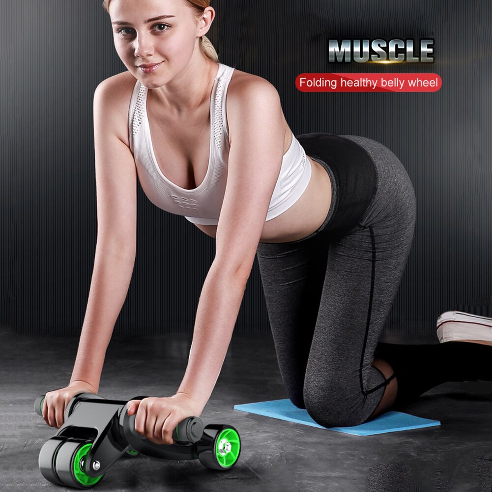 Opvouwbare Buikspier Wiel Trainer Ab Fitness Sterk... – Vicedeal