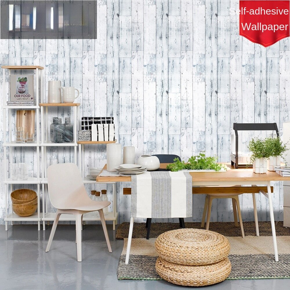 Zelfklevende Vintage Houtnerf Behang Roll Pvc Retr... – Vicedeal