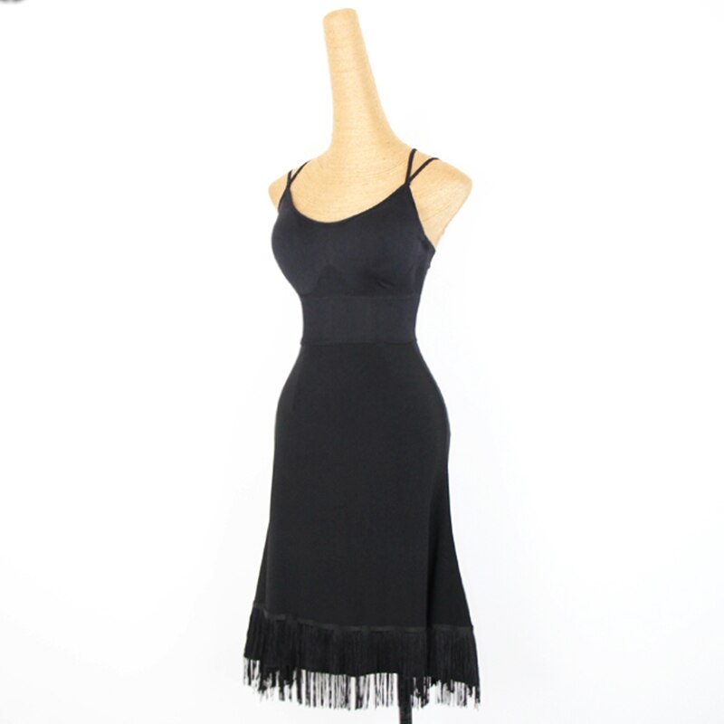 Latin Dance Dress Adults Beauty Back Fringed Suspe... – Vicedeal