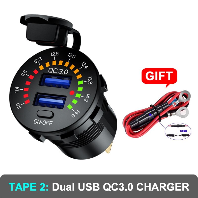 12V 24V Autolader Quick Charge 3.0 Dual Usb Autola... – Grandado 12V 24V Autolader Quick Charge 3.0 Dual Usb Autola... – Grandado