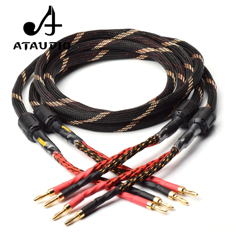 One Pair ATAUDIO HIFI speaker cable amplifier 4n O... – Vicedeal