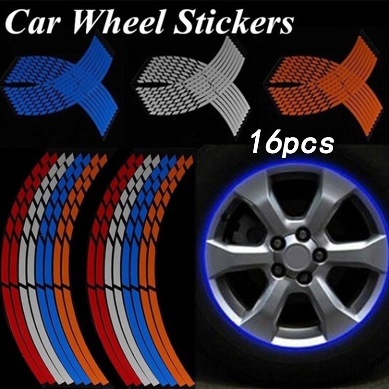 16Pcs 17"18" Strips Motorcycle Car Wheel Tire Stic... – Grandado