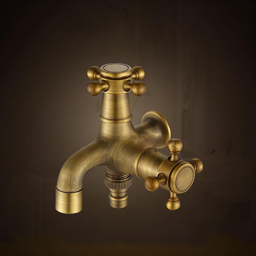 Antique Brass Single Cold Tap Dual Use Washing Mac... – Vicedeal