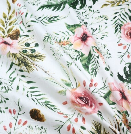 50Cm X 160Cm Bruin Groen Blad Roze Bloem & Control... – Vicedeal