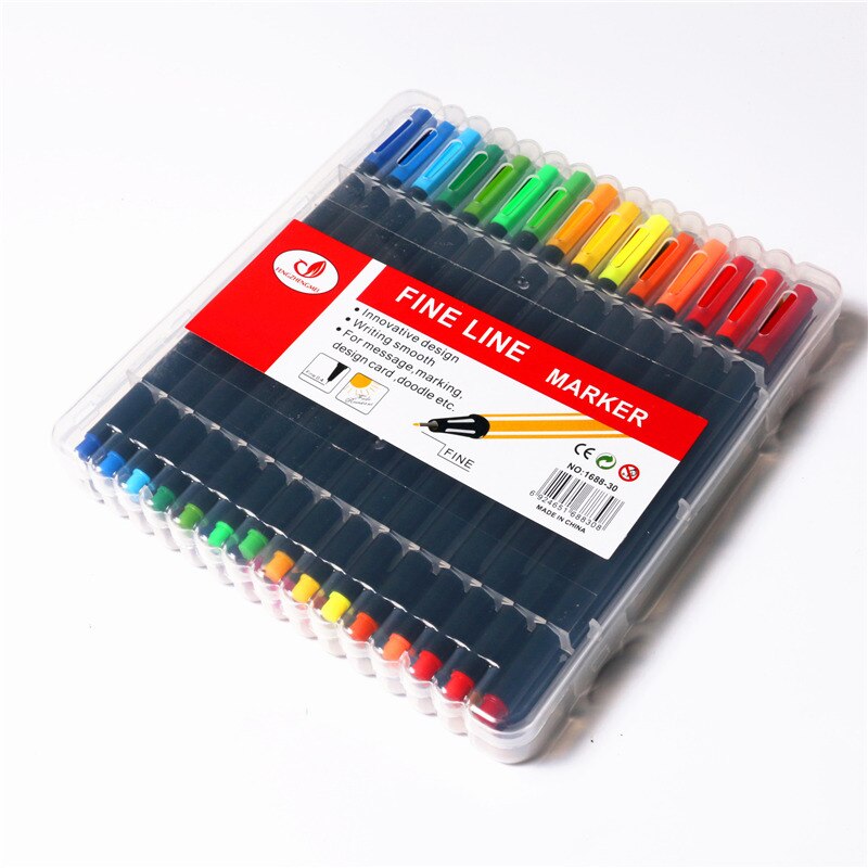 Mini 24Pcs/Set Colored Ink Art Marker Pens 0.4mm F... – Grandado