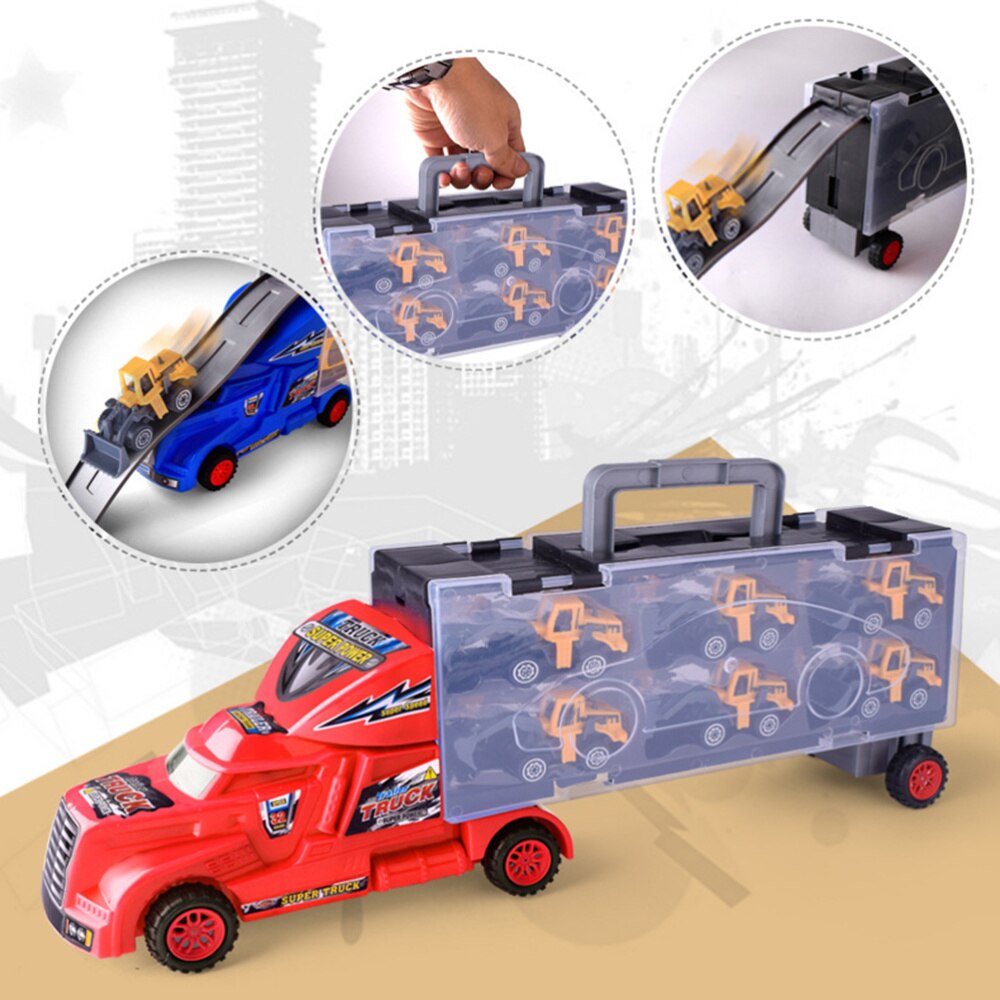 Carrier Truck Set Construction Vehicle Set Vehicle... – Grandado