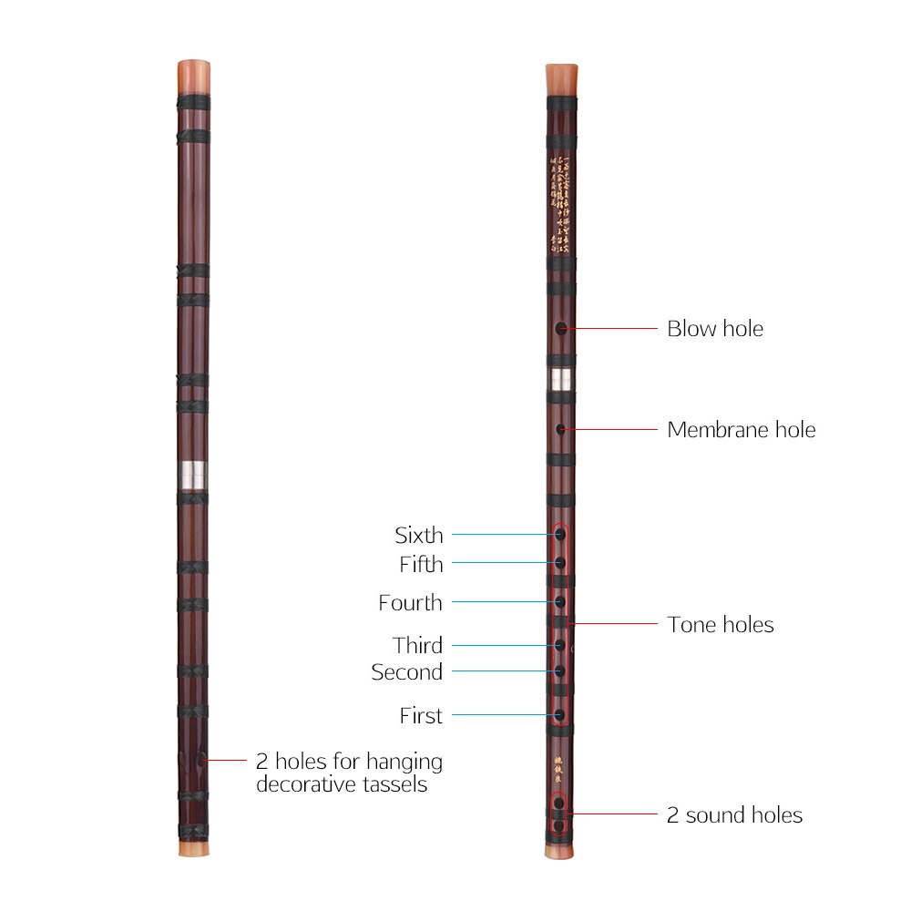 Chinese Bamboo Flute Vertical Wind musical Instrum... – Grandado