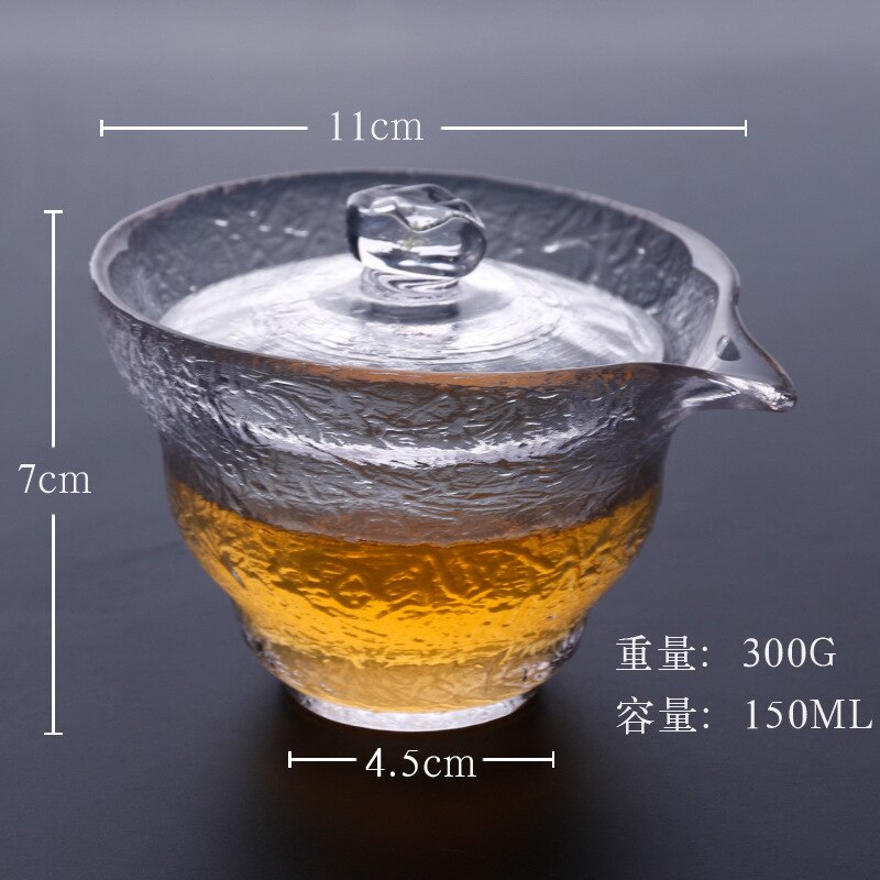 Japanese style glass fair cup glass Kung Fu tea se... – Grandado