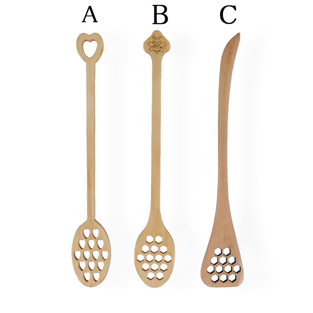 Visual Touch Wooden Honey Dipper Spoon Stick For H... – Grandado