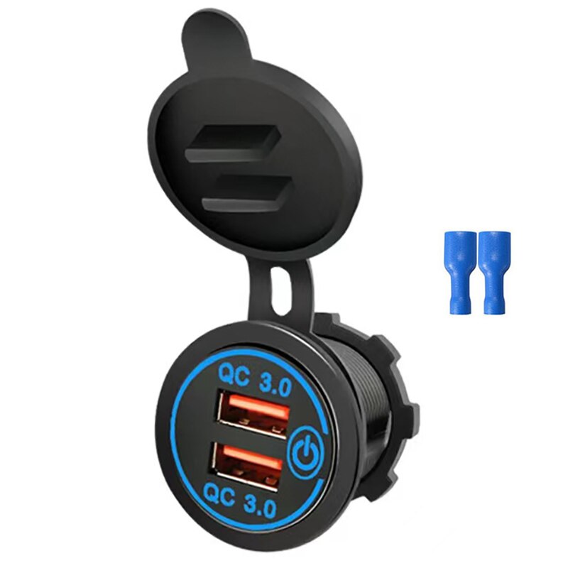 12V/24V QC3.0 Usb Autolader Dual Auto Charger Sock... – Grandado 12V/24V QC3.0 Usb Autolader Dual Auto Charger Sock... – Grandado