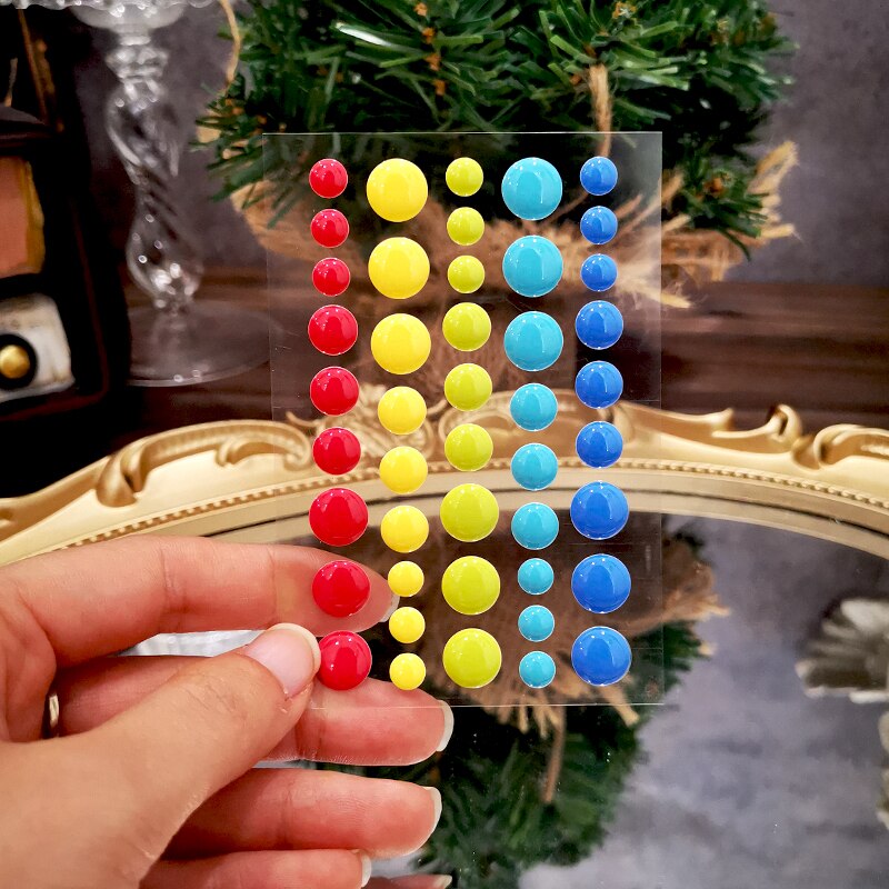 Panalisacraft colorful dot sticker for deco sprink... – Grandado