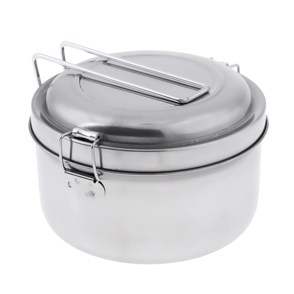 Stainless Steel Lunch Box Double Layer Food Carrie... – Grandado