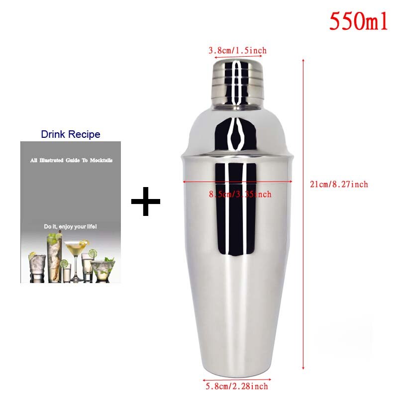 Bar Tool Set 550/750ml Tong Spoon Jigger Kit Muddl... – Grandado