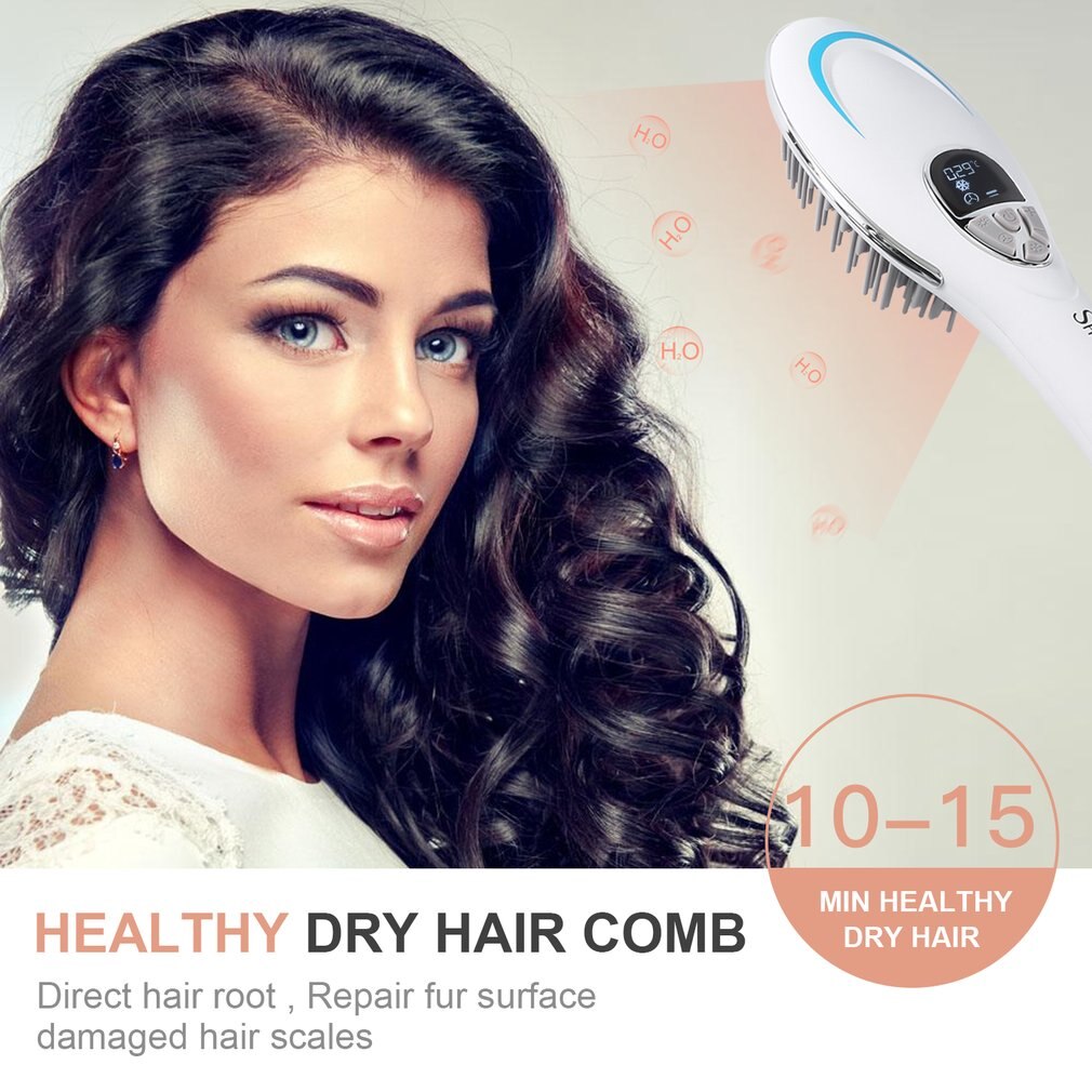 Anion Blow-dry Comb Ion-Flow Brush Dryer 3D Air Di... – Vicedeal