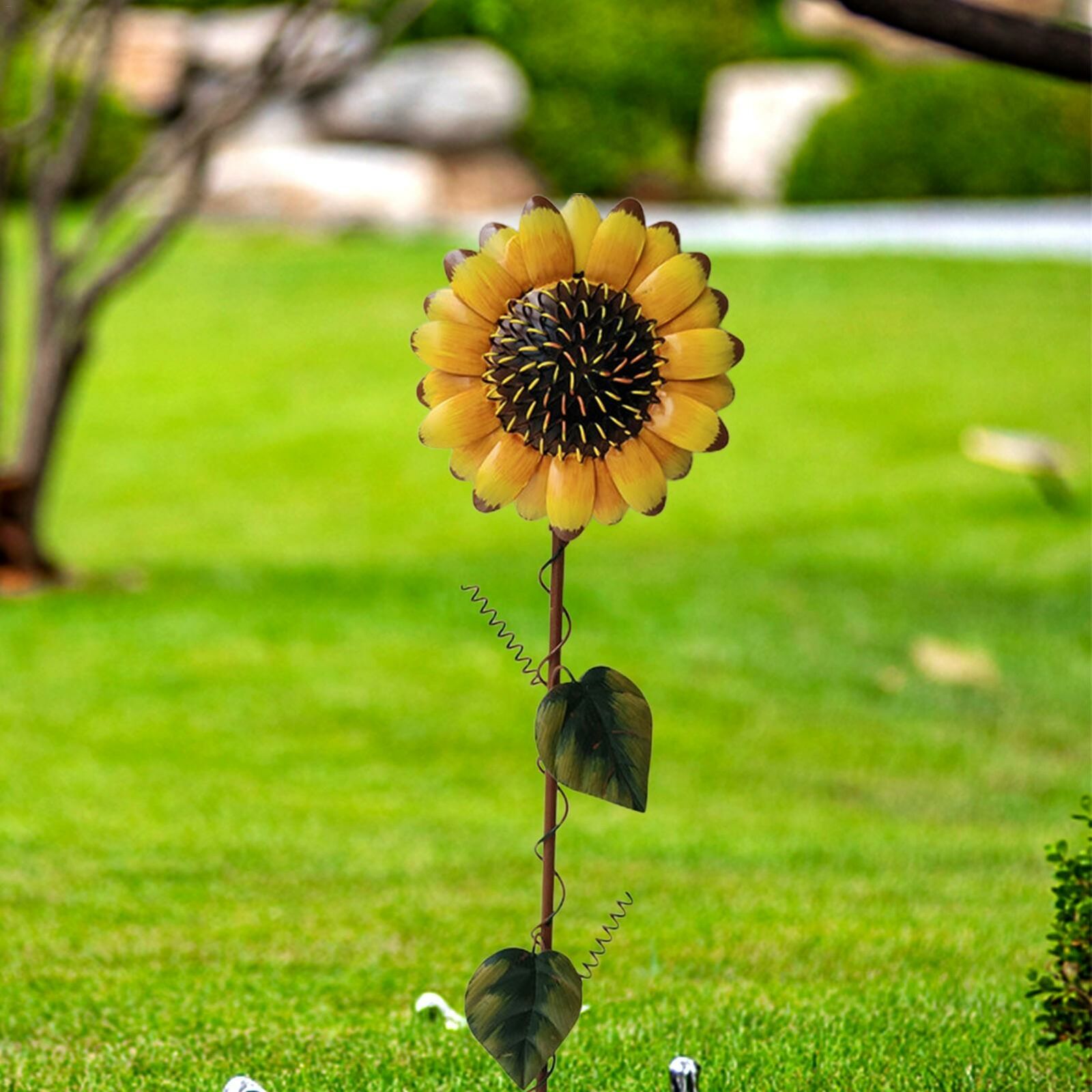 Metal Garden Iron Yard Stake Outdoor Stake Large G... – Grandado