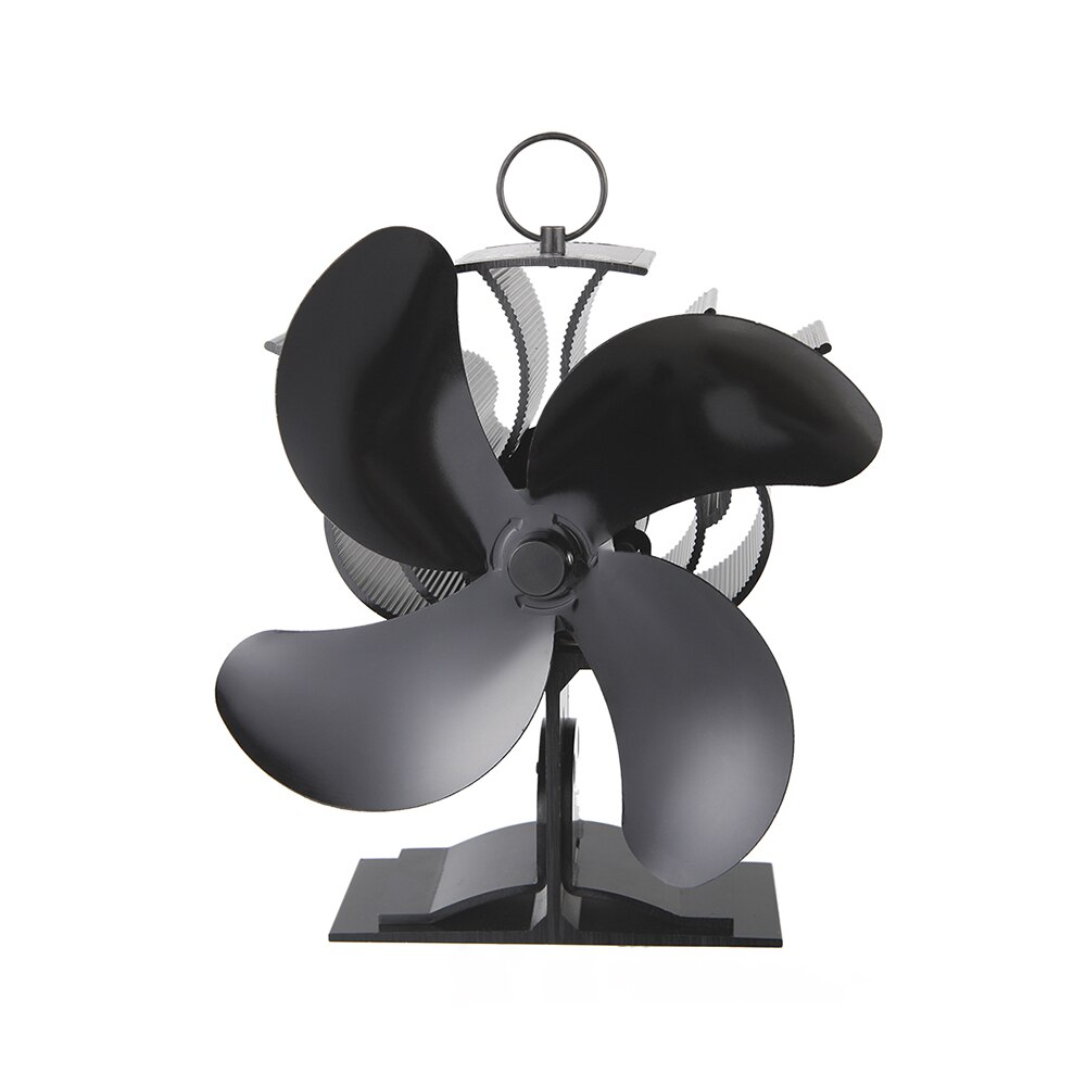 4-Blade Heat Powered Stove Fan Blades Heat Distrib... – Vicedeal