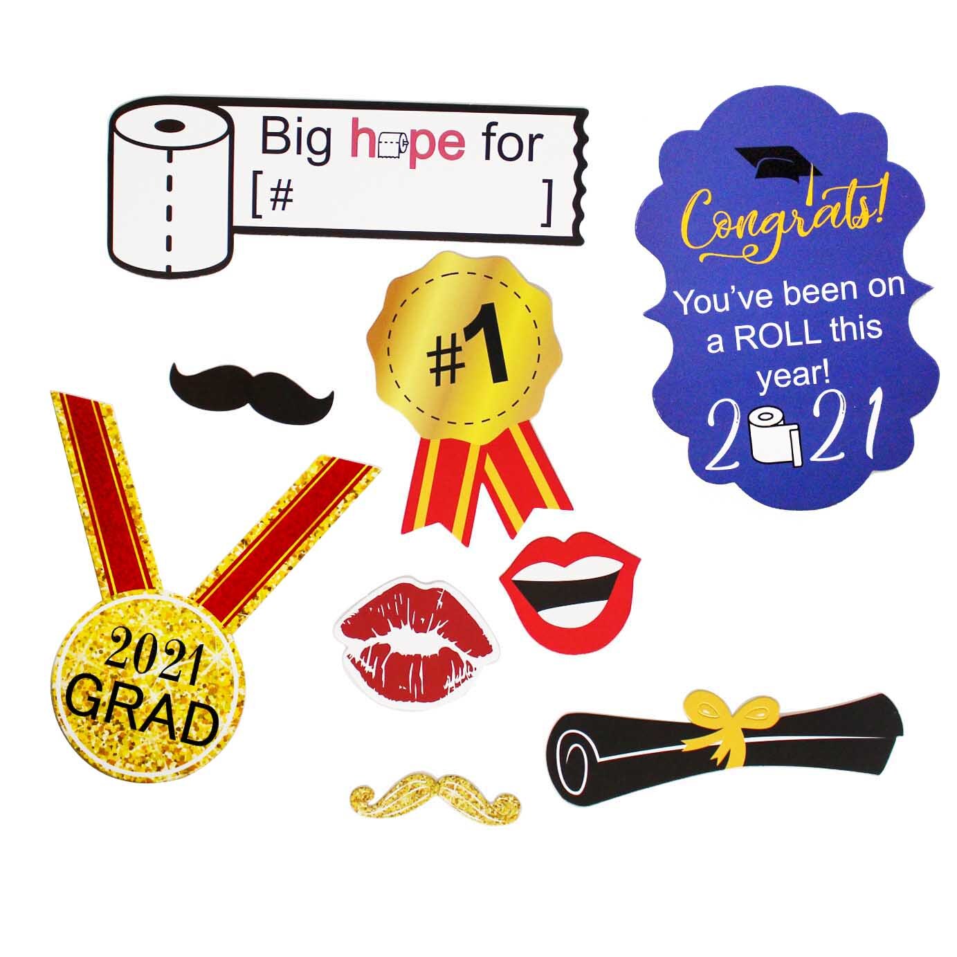 31pcs Quarantine Photo Booth Props Graduation Part... – Grandado