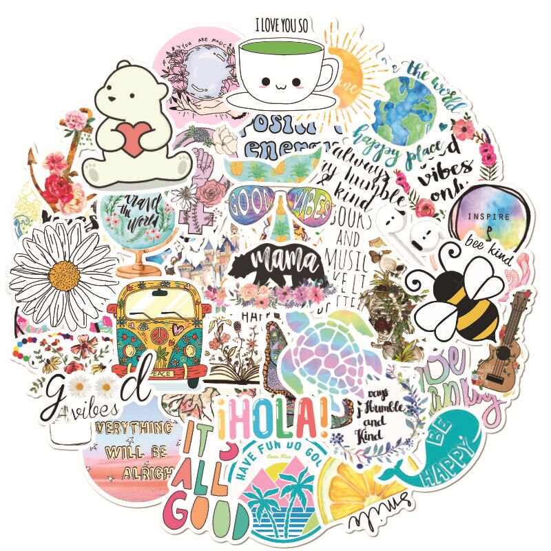 50Pcs Cute & Trendy INS Style Vsco Girl Laptop... – Grandado