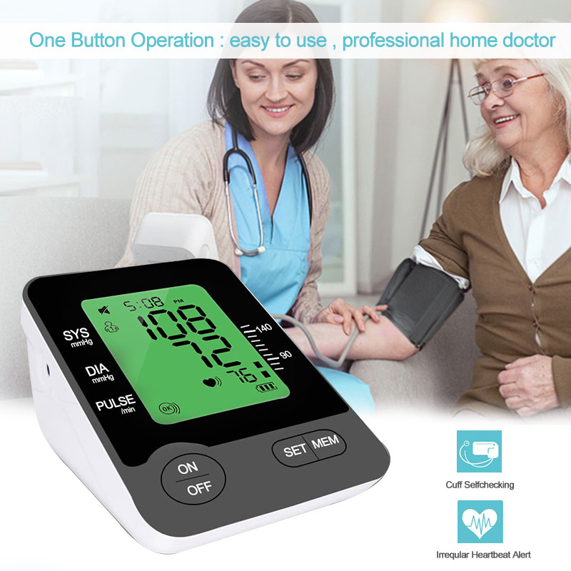 1 Pcs Portable Blood Pressure Monitor With Voice A... – Grandado