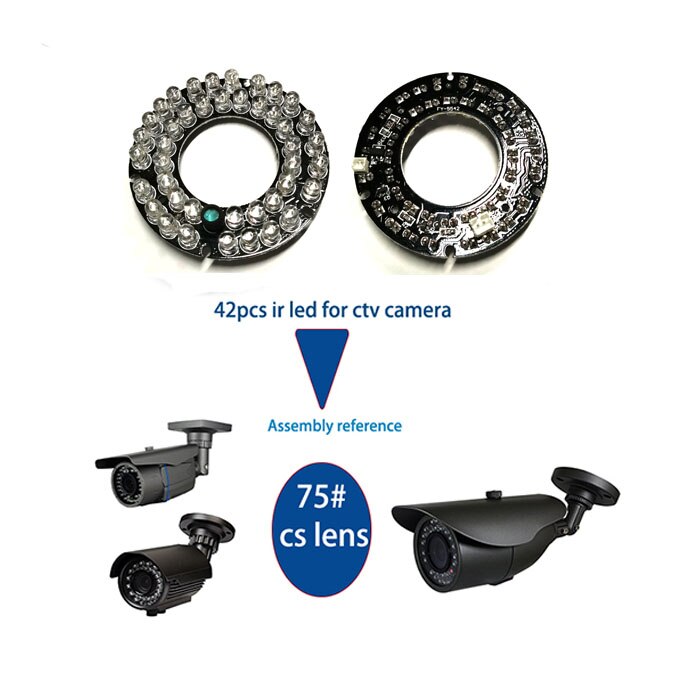 Wirtschaftlich 42 stücke Kombination grad IR leds ... – Grandado