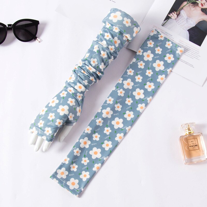 Polyester Vrouw Zomer Zon Proof Ijs Zijde Arm Warm... – Vicedeal