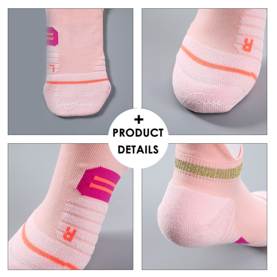 Sport Socks Women Running Geometric Outdoor Moistu... – Grandado