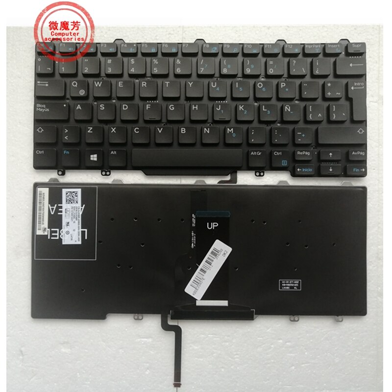Spanish/Latin SP/LA keyboard for Dell Latitude 14 ... – Grandado