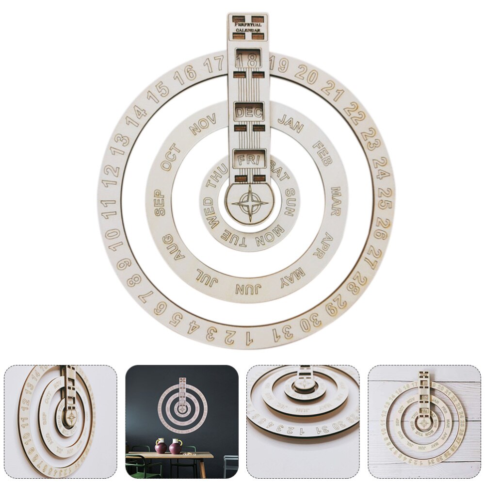 1pc Wooden Hanging Calendar DIY Calendar Home Offi... – Grandado