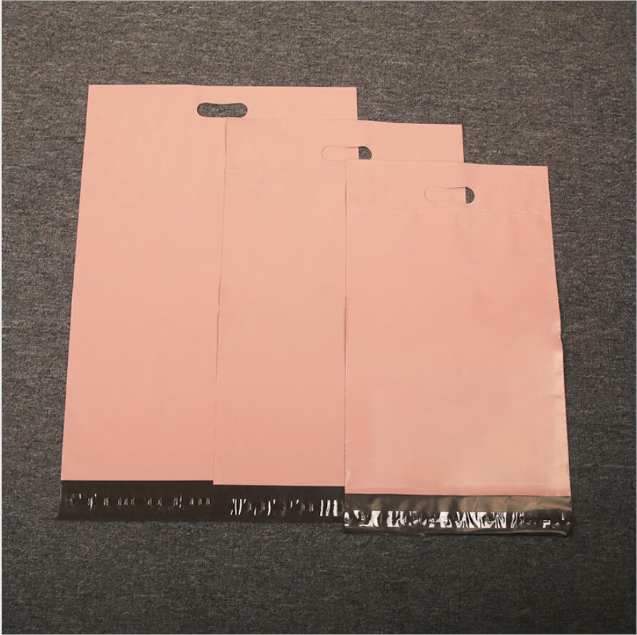 50pcs Pink Mail Bags With Handle Poly Mailer Packa... – Vicedeal