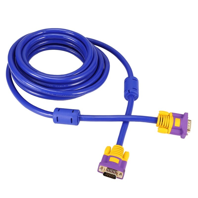 5M VGA Cable Male to Male 3+9 HD Fully Wired 15PIN... – Vicedeal