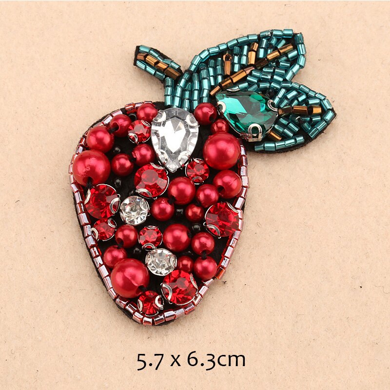 Rhinestone Cherry Strawberry Pineapple Fruit Handw... – Grandado