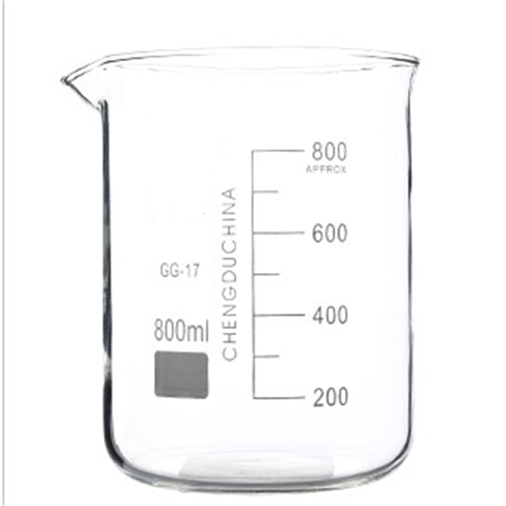 800mL Glass Beaker Low Form Chemical Lab Glassware – Grandado