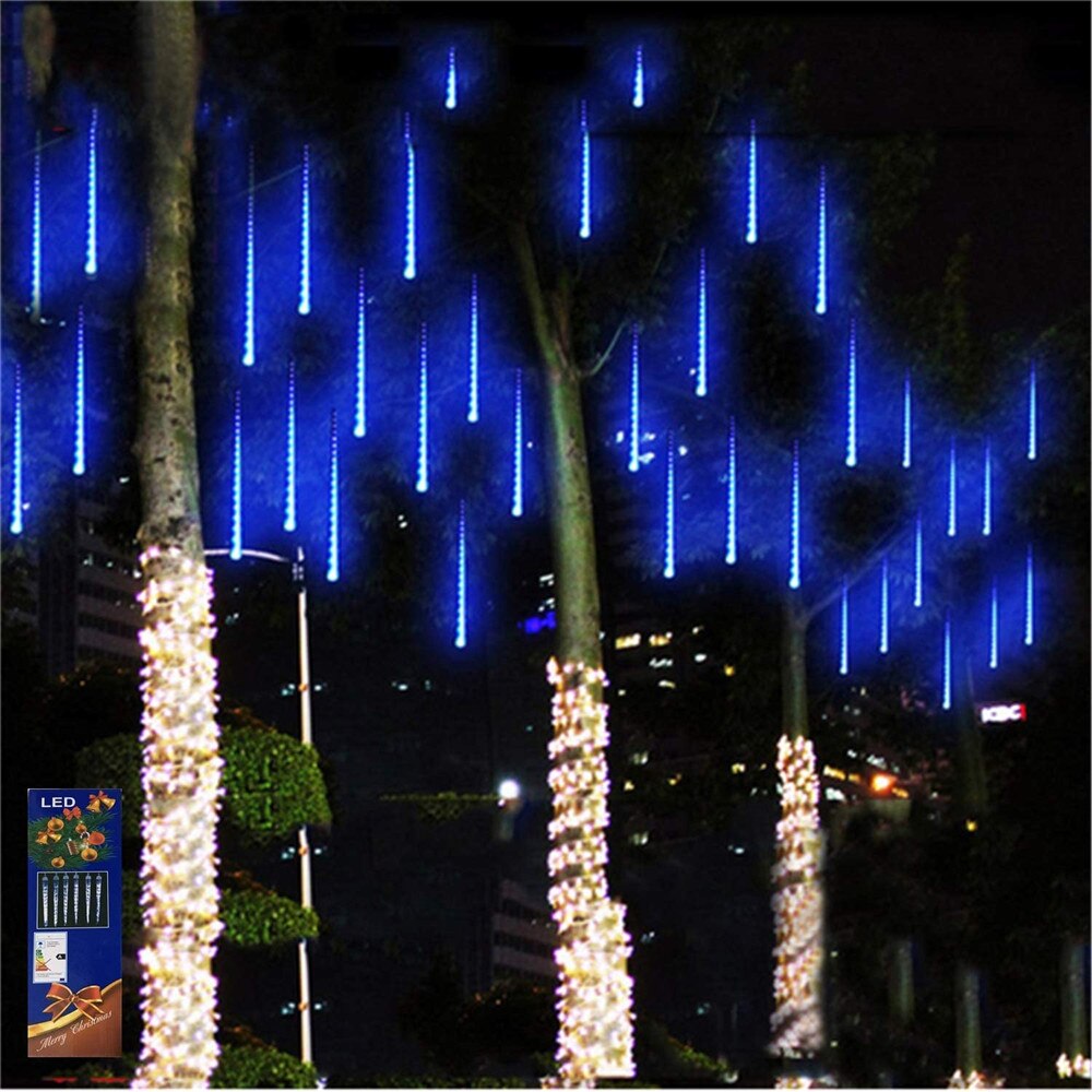 Solar Powered 30/50CM 8 Tubes LED Meteor Shower Ra... – Grandado